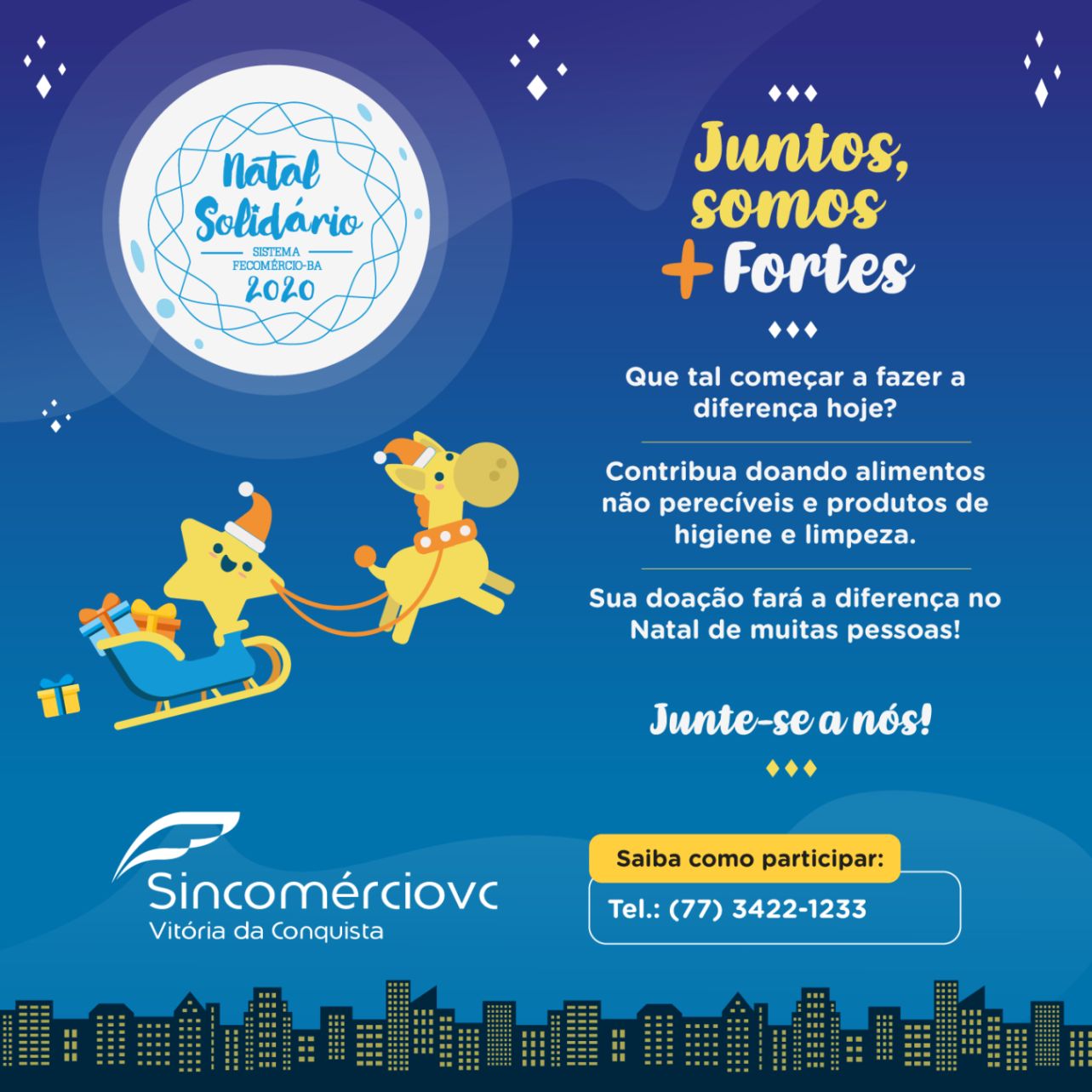 Natal Solidário 2020 | SINCOMERCIO